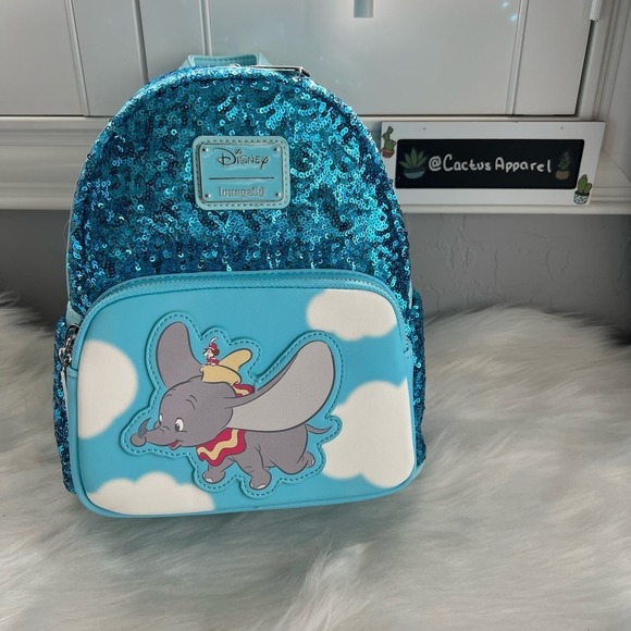 Loungefly | Bags | New Loungefly Disney Dumbo Sequin Backpack | Poshmark